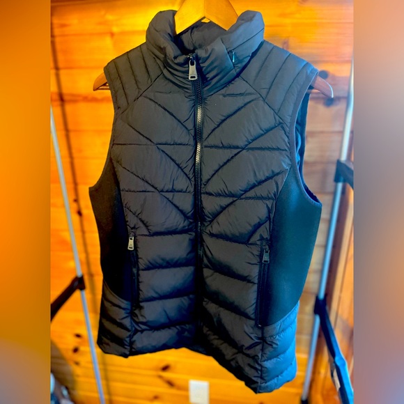 Bernardo | Jackets & Coats | Black Quilted Puffer Vest With Standup ...